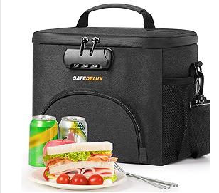 China Insulated Lunch Bag with Combination Lock - Durable, Leakproof, Soft Cooler Bag with Adjustable Shoulder Strap for Men Women for sale