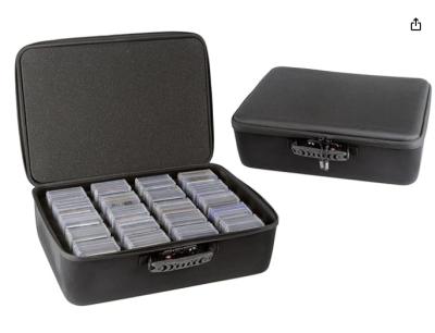 China Card Titan Toploader and One Touch Trading Card Storage Box with Zipper Lock - Sports Card Deck Box Fits Up to 400 Sleeved Collectible Sports Cards or up to 80 Magnetic Cases for sale