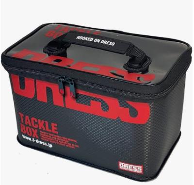 China DRESS Tackle Box Multi Function EVA Multi-functional Fishing Tackle Case Storage Container Buckan Tackle Bag Reel Case Worm Lure Box M General Purpose for sale
