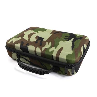 China Camouflage Color EVA Hypervolt Carrying Case With Webbing Handle EVA Muscle Massage Gun Carrying Case Shockproof Dustproof for sale