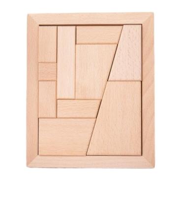 Eco-friendly Wooden 3D Building Blocks Creative Art Gift Home Ornament Decoration Solid Wood Kids Toys DIY wooden toy