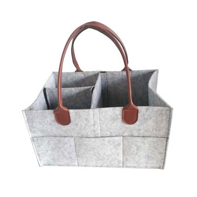 China Factory Direct Supply Fashion Wool Felt Bast Storage Bin for sale