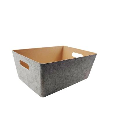 China Factory Direct Supply Fashion Wool Felt Bast Storage Bin for sale