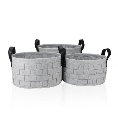 China Factory Direct Supply Fashion Wool Felt Bast Storage Bin for sale