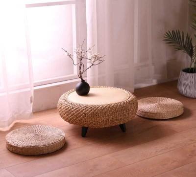 The cane makes up tatami tea table window table of the sitting room windows table