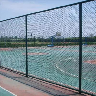 China Square Chain Link Metal Net Steel Wire Mesh Fence PVC Coated 2.4 Meter for sale