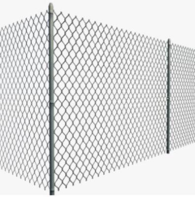 Cina Il PVC di verde del campo da pallacanestro ha ricoperto il collegamento a catena d'acciaio galvanizzato che recinta 75mmX2.5mm in vendita