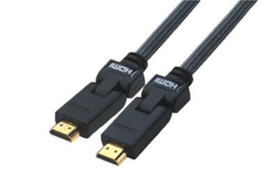 China QS1023，QSMART Latest standard 180 degree Gold plated High Speed with Ethernet Audio Return 3D 4K 1.4V 2.0V HDMI Cable for sale