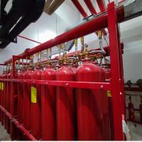 China Red 70L - 90L IG100 Nitrogen Fire Fighting System Pipe Network Type for sale