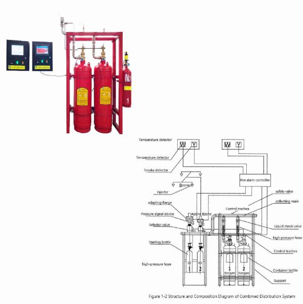 Quality FM200 Remote Electric Fire Extinguisher System Convenient High Flexibility for sale