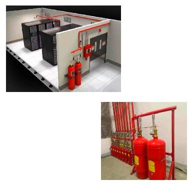 Quality Heptafluoropropane FM200 Gas Fire Extinguishing System 4.2Mpa / 5.6Mpa Working for sale