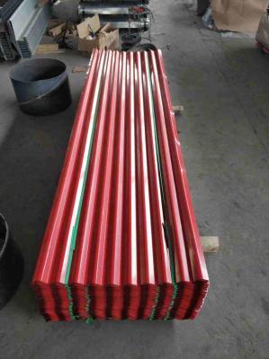 Cina Pre ha dipinto 17mm che il tetto ondulato rosso riveste gli strati del ferro galvanizzato in vendita