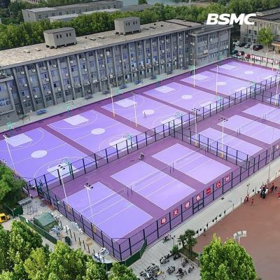China Factory Directly Sales Professional Sports Flooring In-situ Casting on Site Durable Weather Resistance Multipurpose Sports Court for sale
