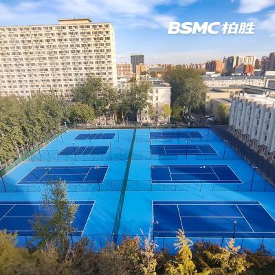 China Acrylic Hard Surface Tennis Court Professional Tennis Court Surface 2mm ITF Certified Tennis Court for sale