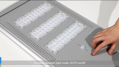 Cina integrato tutti in un'iluminazione pubblica principale solare di 60w 80W 100W all'aperto con la lampada solare del projesct della batteria al litio in vendita