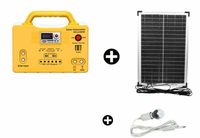 Cina 10 anni di garanzia Generatore di energia solare portatile DC 1kw Sistema di energia solare per la casa con 6 lampadine a led in vendita