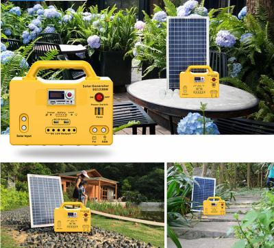 Cina 10 anni di garanzia Generatore di energia solare portatile DC 1kw Sistema di energia solare per la casa con 6 lampadine a led in vendita