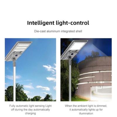 China Iluminação de rua LED solar automatizada inteligente com ajuste de temperatura de cor à venda