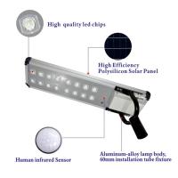 China Remote Control Radar Sensor Solar Powered LED Street Light FCC Certified for sale