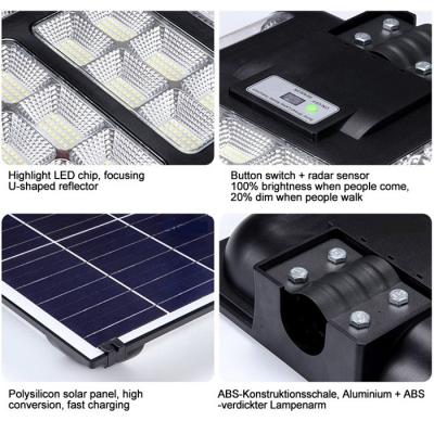 Cina Mono pannello solare automatizzato luce solare LED per il controllo remoto ABS in vendita
