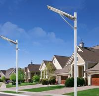 China LVD Solar Powered LED Street Light With Remote Control And Radar Sensor Lighting Mode for sale
