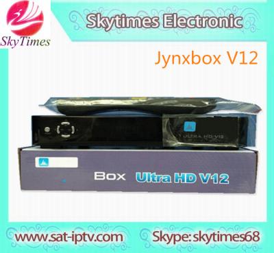 China 2015 Newest JYNXBOX ULTRA HD V12 Receiver Dual tuner slot free JB200&WIFI USB for sale