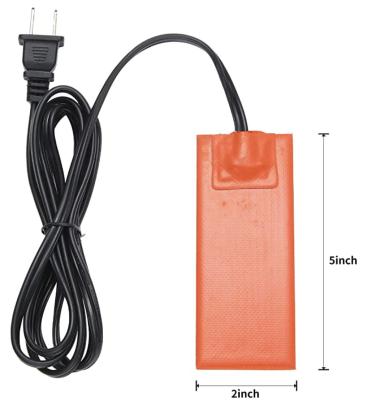 Cina pollice di Pan Heater 2x5 dell'olio siliconico 120v, silicone del cuscinetto di riscaldamento 50w in vendita