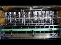 100ml To 1000ml Piston Filling Machine Four Heads With Glass Cover