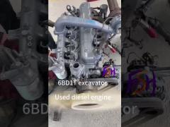Isuzu 6BD1T Excavator Used Engine Diesel With Turbo Transmission