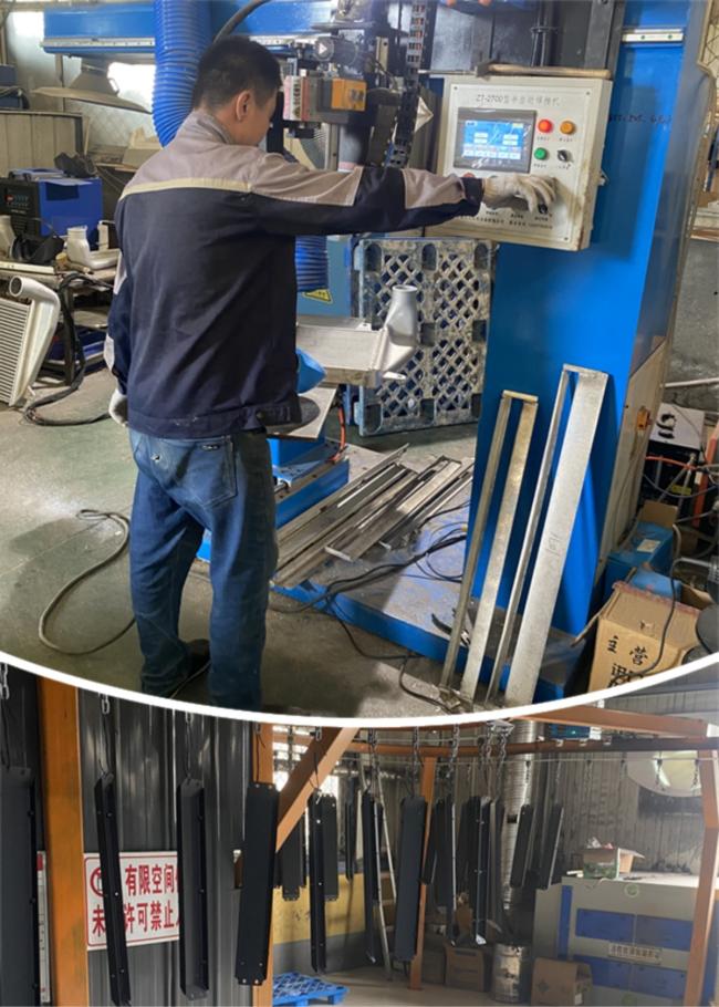 Quality inspection of Excavator After Cooler Assembly