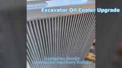Heavy Duty Hydraulic Oil Cooler Excavator Part 163 0768