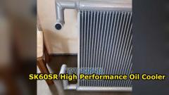 SK60SR Oil Cooler Premium Aluminum Radiator for Excavators