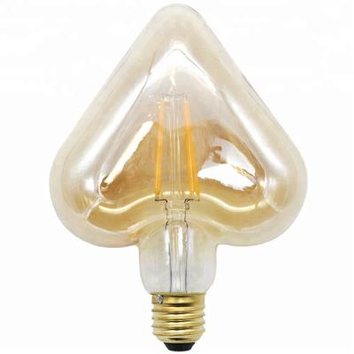 Cina forma romantica del cuore di amore delle lampadine 110mm del filamento di Edison di nozze di 110mm in vendita