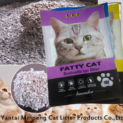 China bentonite cat litter high quality irregular shaped  5L 10L for sale