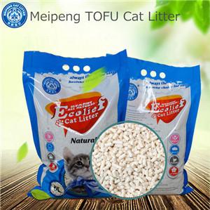 China Tofu Cat Litter plant clumping cat litter biodegradable for sale