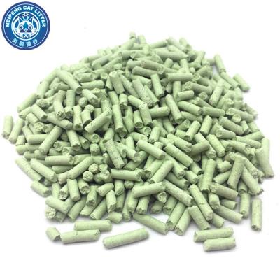 China Tofu cat litter green tea hard clumping pet products for sale