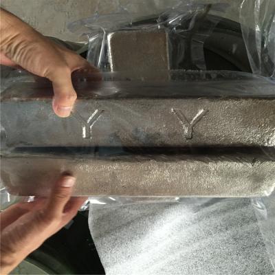 China Magnesium Yttrium alloy Ingot used as master alloy in Military Aviation area MgY30 MgY25 for sale