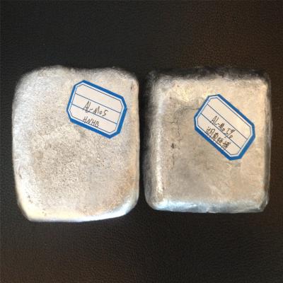 China AlMo master alloy , Aluminum molybdenum alloy ingot AlMo10 for sale