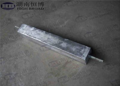 China High Potential AZ63C M1C Magnesium Anode With Standard Ribbon Steel Core for sale