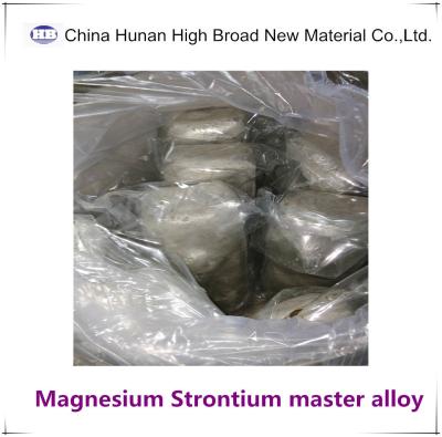 China MgSr5 MgSr10 Master Alloy Ingot Magnesium Strontium Master Alloy ISO for sale
