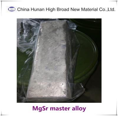 China GB Master Alloy Magnesium Strontium Master Alloy MgSr5 MgSr10 MgSr15 for sale