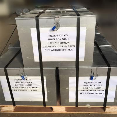 China MgZr30 Magnesium Zirconium Alloy Rare Earth Alloy MgY MgNd MgLa MgGd MgSc for sale