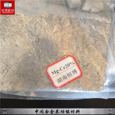 China Magnesium Cerium rare earth master alloy ingot MgCe30% MgCe25% alloy for sale