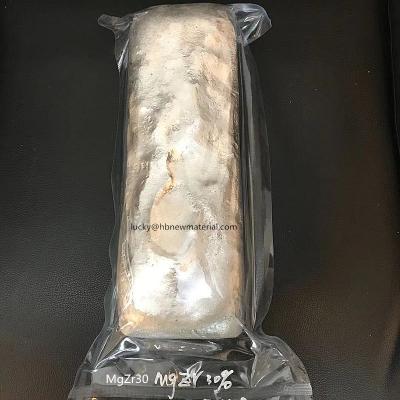 China OEM MgZr Magnesium Zironium Alloy Improve Castability  Tensile Strenth In High for sale