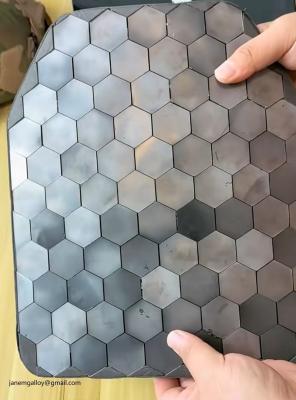 China Single Curve Ceramic Tile B4C SIC Bulletproof Protection Plate for Shooters Cut 5.5-7.5 Lbs for sale
