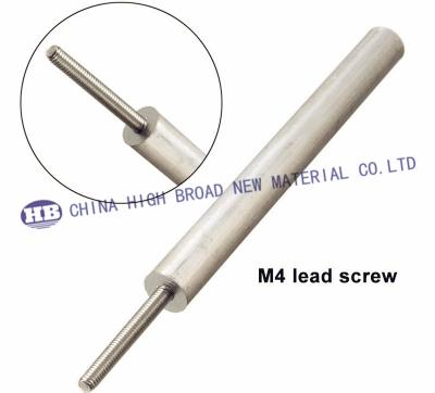 China Silver Tone Aluminum Extruded Magnesium Anode Rod 23cm Long for Water Heater for sale