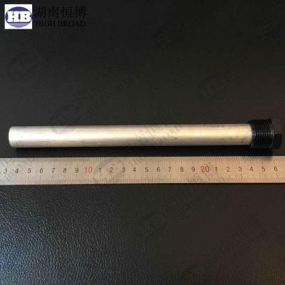 China Sacrificial magnesium anode rod for steel tanks anti rust in water , NPT 3/4" NPT 1" for sale