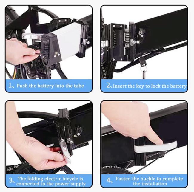 36V 48V10.4ah 12.8ah 14ah Rechargeable Silverfish E-Bike Battery Folding Electric Bike Ebike Lithium Batteries