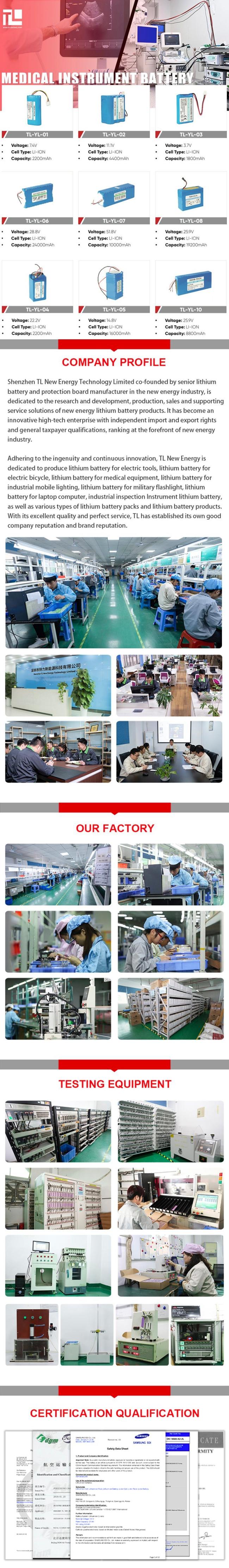 Moving Hospital Dedical Equipment Lithium Battery Pack