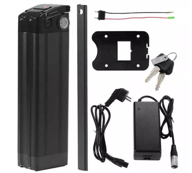 Powerful Li Ion Battery Pack 24V 36V 48V Rechargeable Ebike Battery for Silver Fish Haitian Rear Rack Lithium Battery Akku Fur Elektrofahrrader Fiets Accu